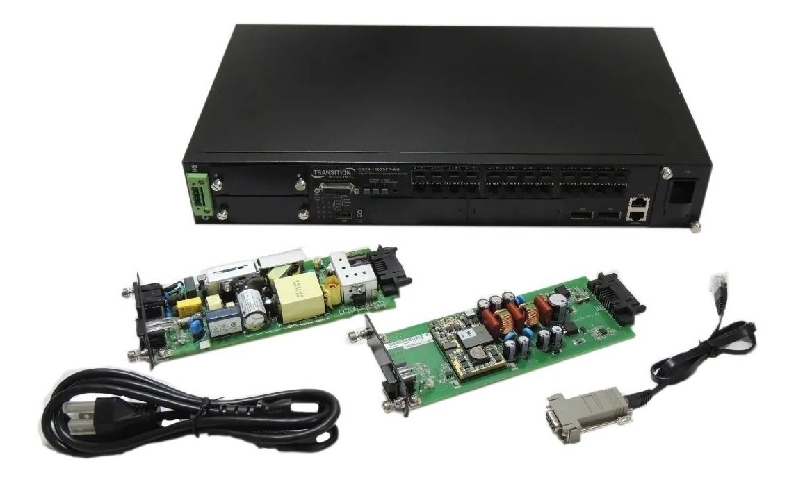 Switch de Agregação Fibra Óptica Transition SM24-1000SFP-AH ...